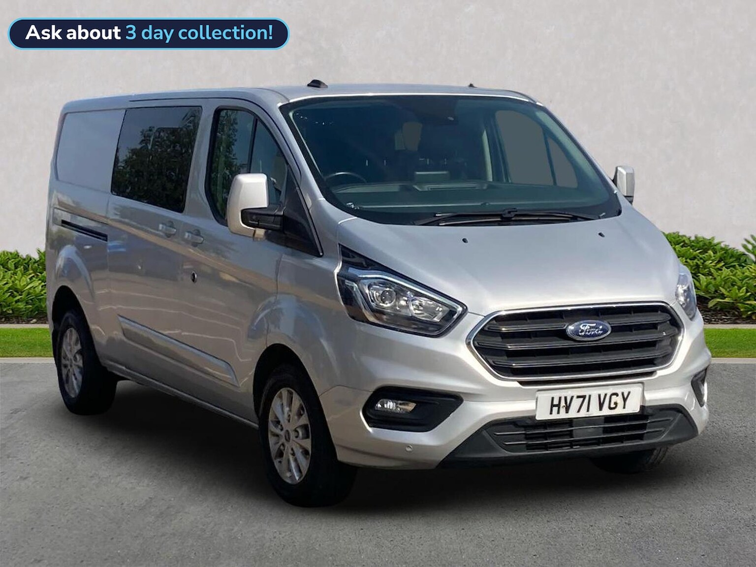 Used FORD TRANSIT CUSTOM 2.0 Ecoblue 130Ps Low Roof D/Cab Limited Van ...