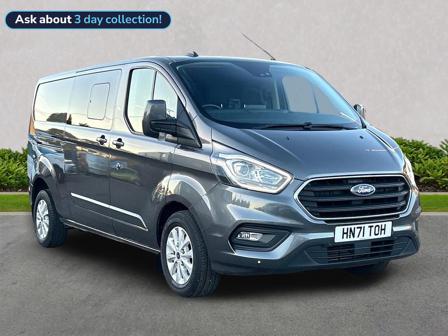 Used FORD TRANSIT CUSTOM 2.0 Ecoblue 185Ps Low Roof D/Cab Limited Van ...